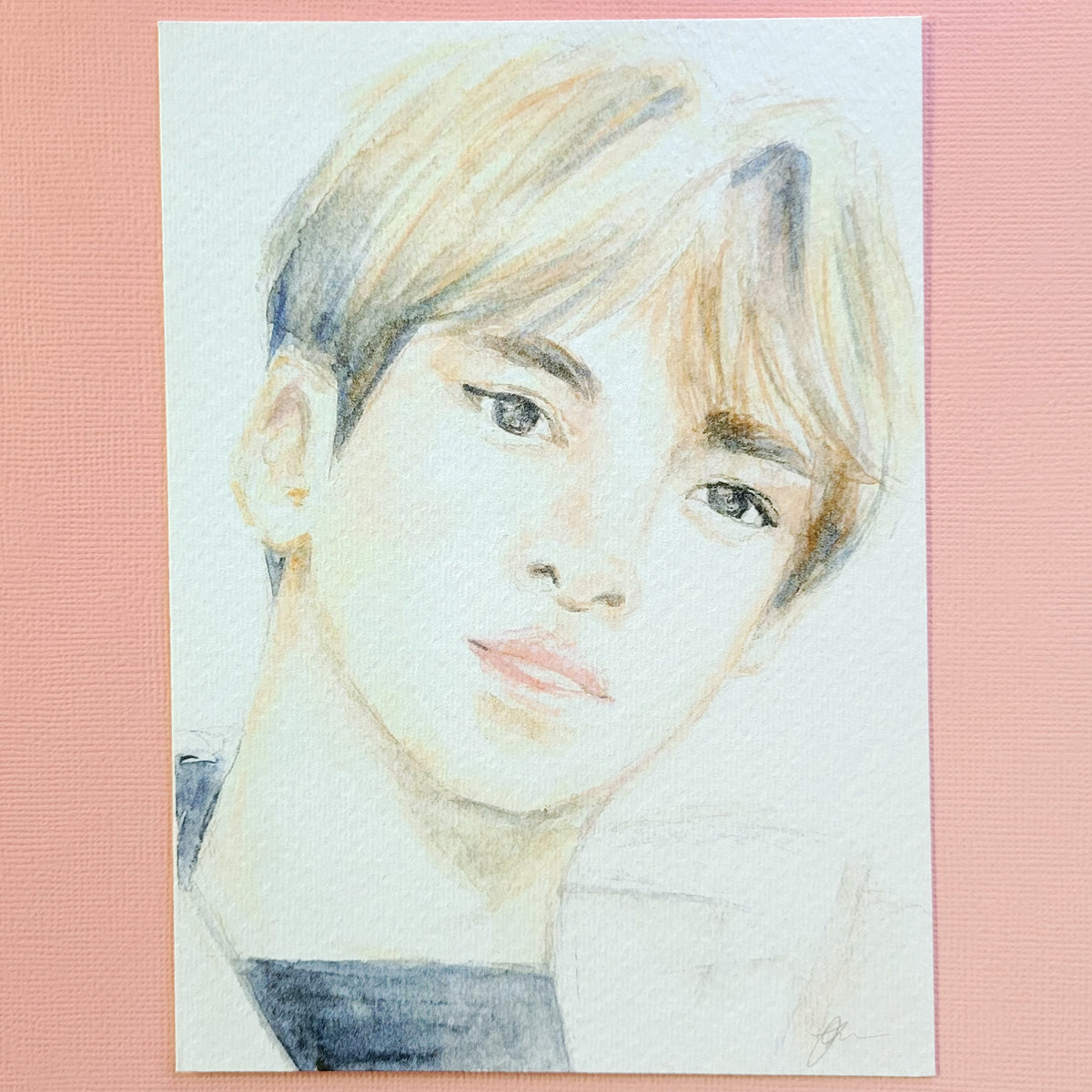 Mingyu Watercolor Art Print – Kawaiistarz